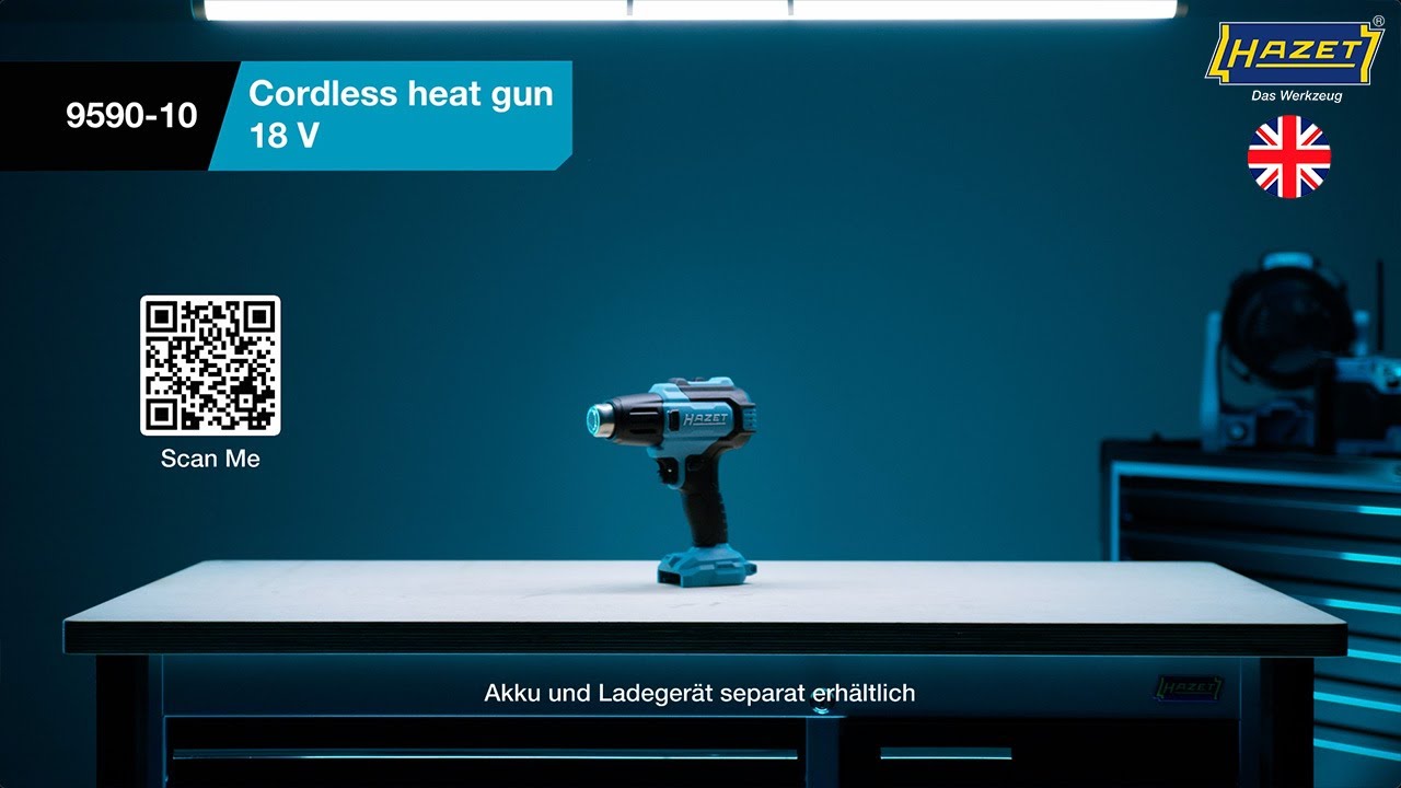 HAZET Cordless heat gun ∙ 18 V ∙ basic unit 9590-10 - YouTube