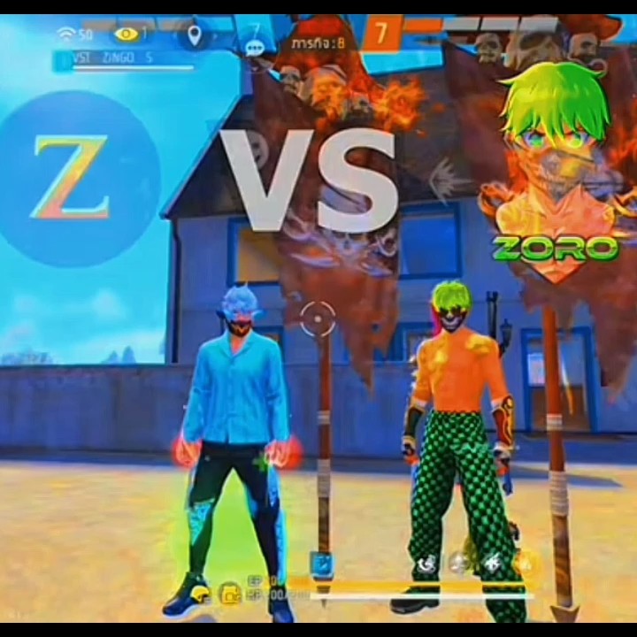Z vs ZORO 🎭 one tap pleya #freefire #zoroedit #shots - YouTube