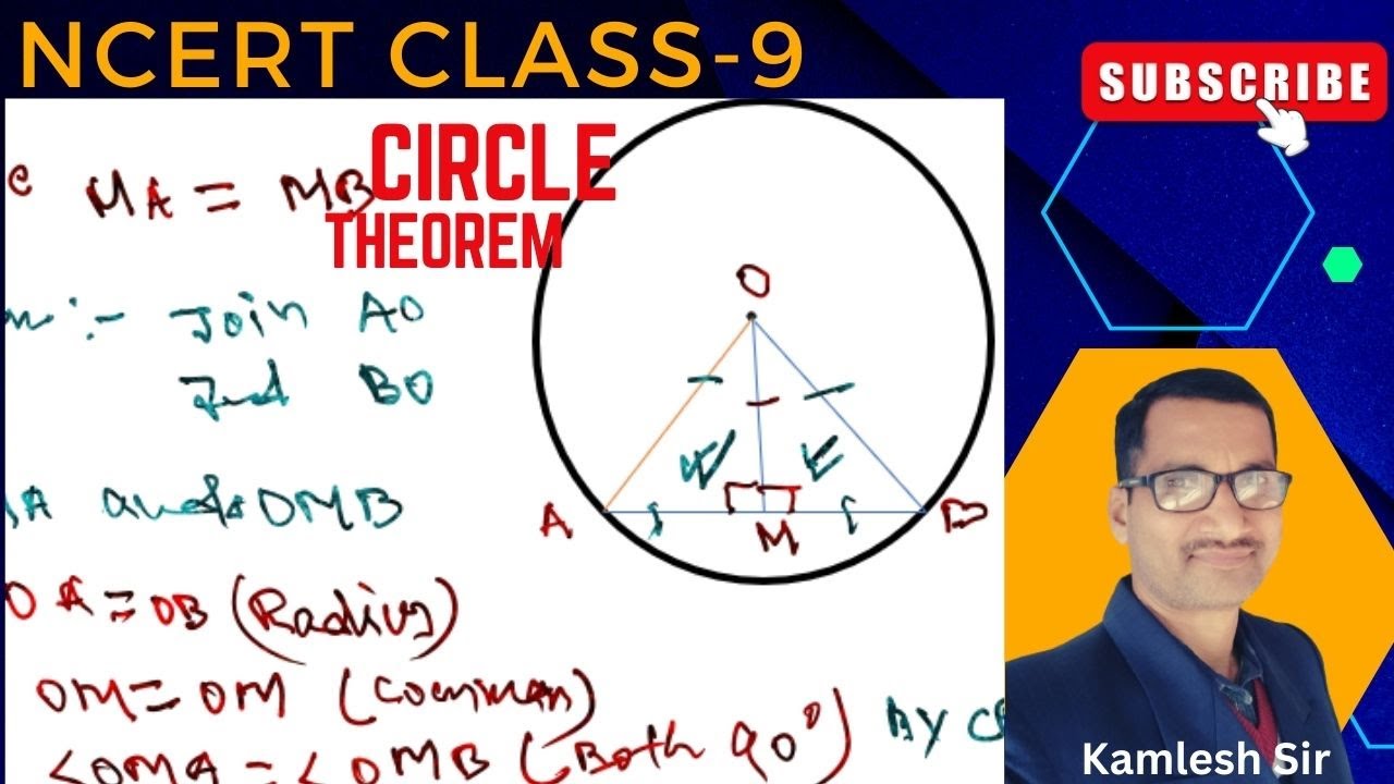 CIRCLE THEOREM CLASS 9 - YouTube