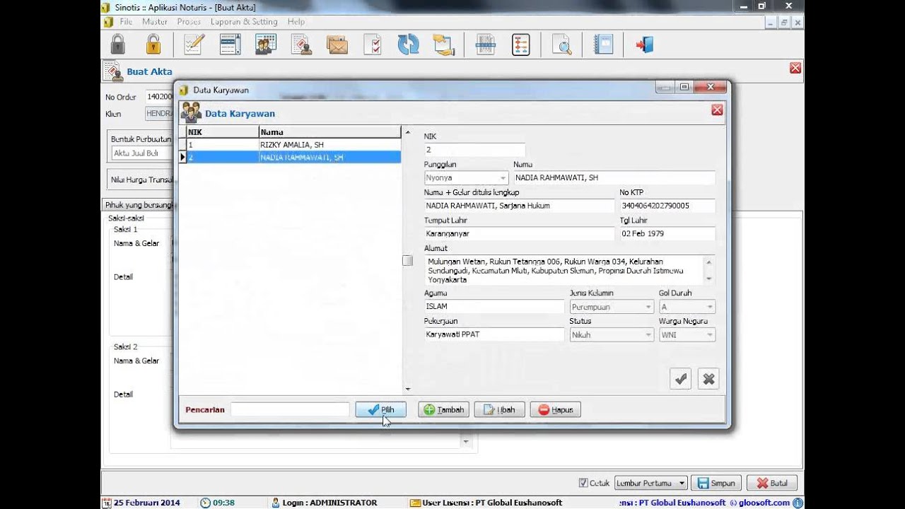 Software-Aplikasi-Notaris-Sinotis-Tutorial- Proses Alur 3 Buat Akta ...