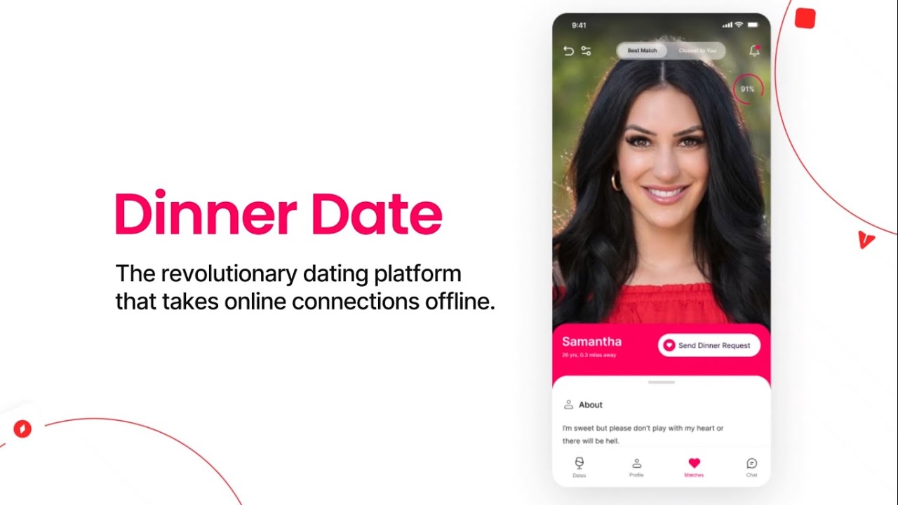 INTRODUCING DINNER DATE APP - YouTube