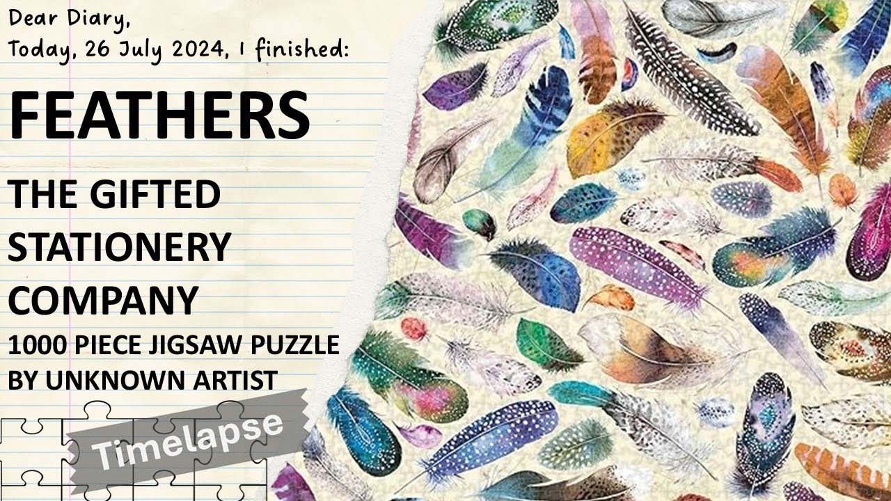 The Gifted Stationary Company : Feathers (by unknown artist) 1000 piece ...