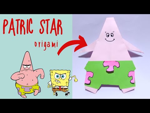 how to make origami patrick star, spongebob | paper fold - YouTube