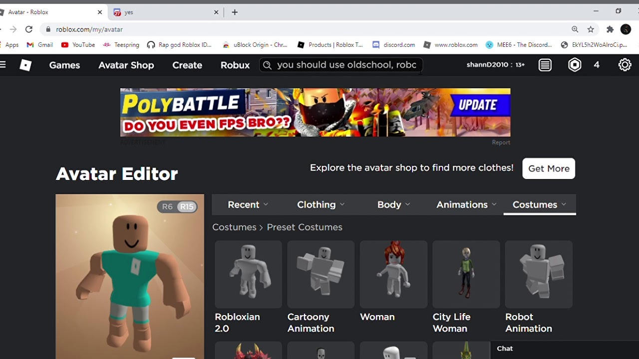 Tutorial of how to make a slender avatar! - YouTube