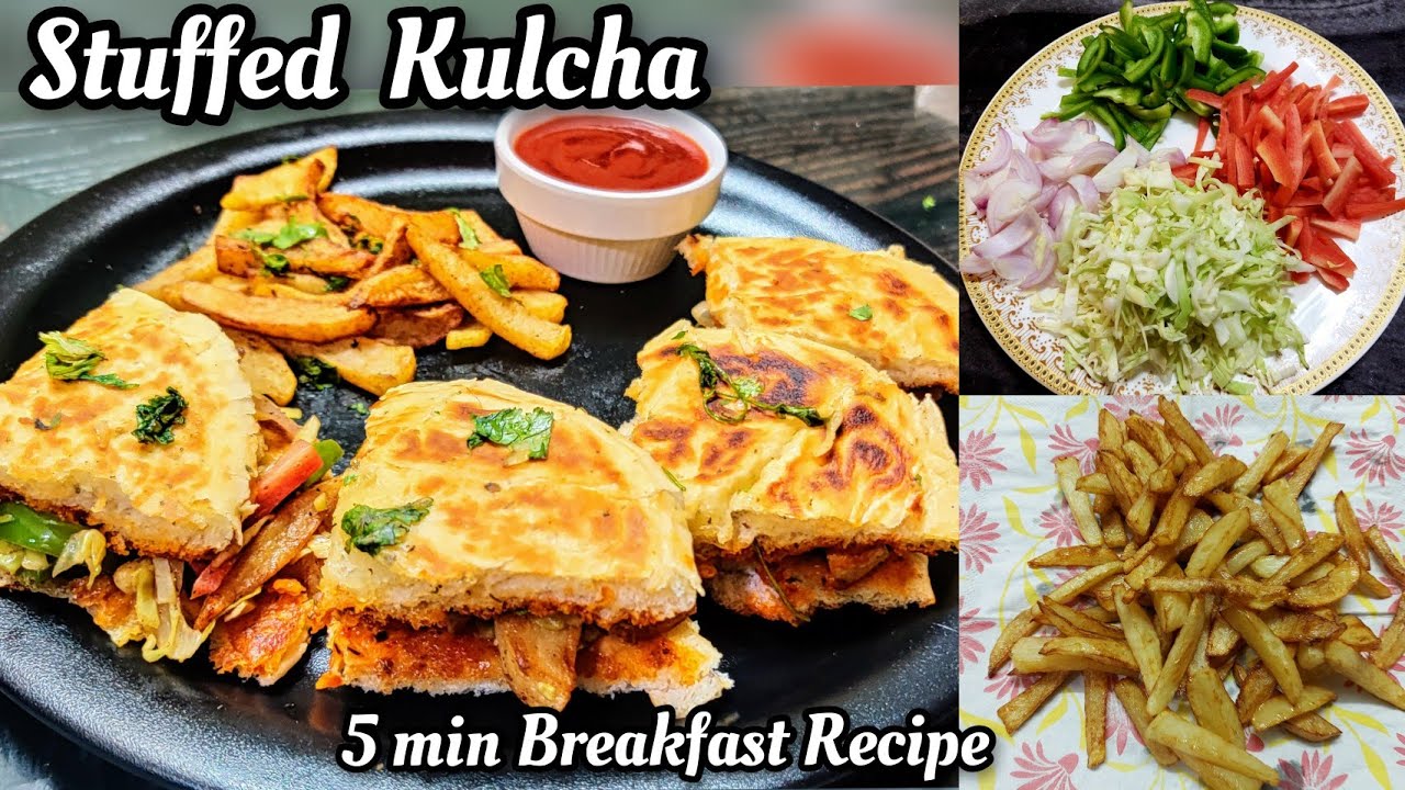 Stuffed Kulcha | 5 min Breakfast Recipe - YouTube