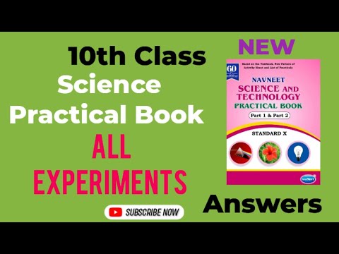 10th Class Science and Technology Practical Book Full answers - YouTube