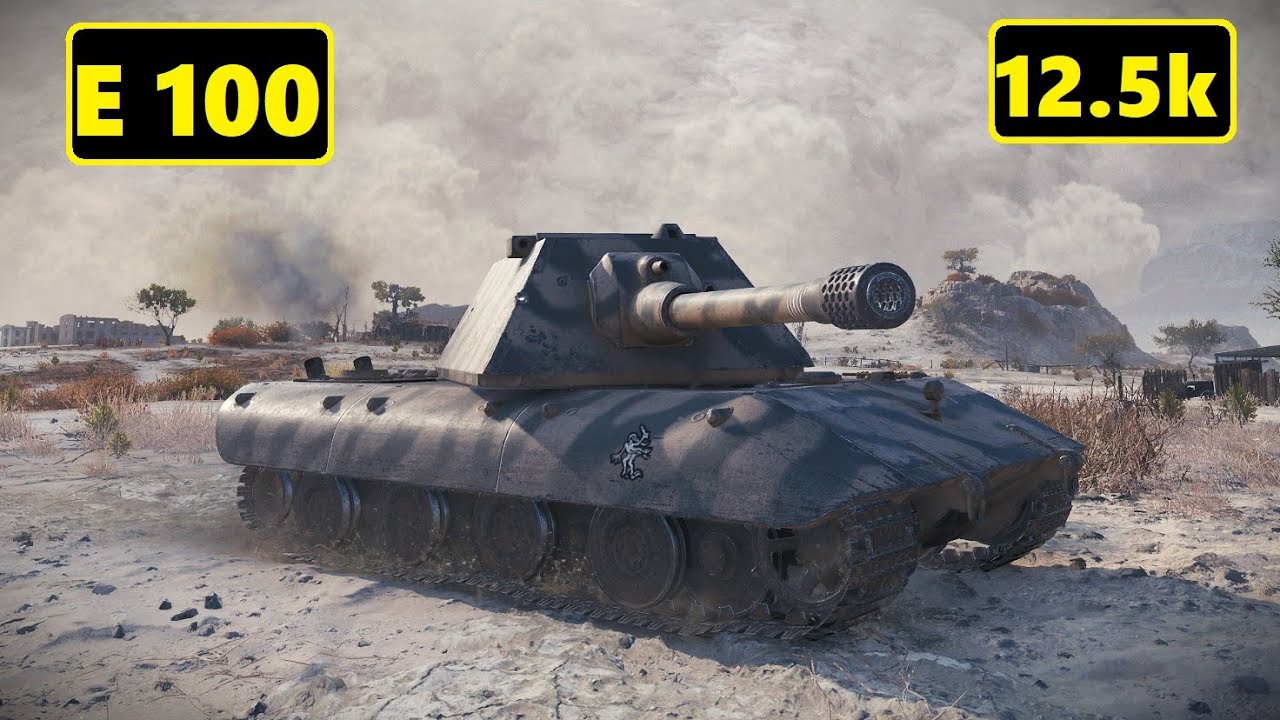 Legendary E 100 Gameplay: 12.5k Damage, 5 Kills! World of Tanks Top ...
