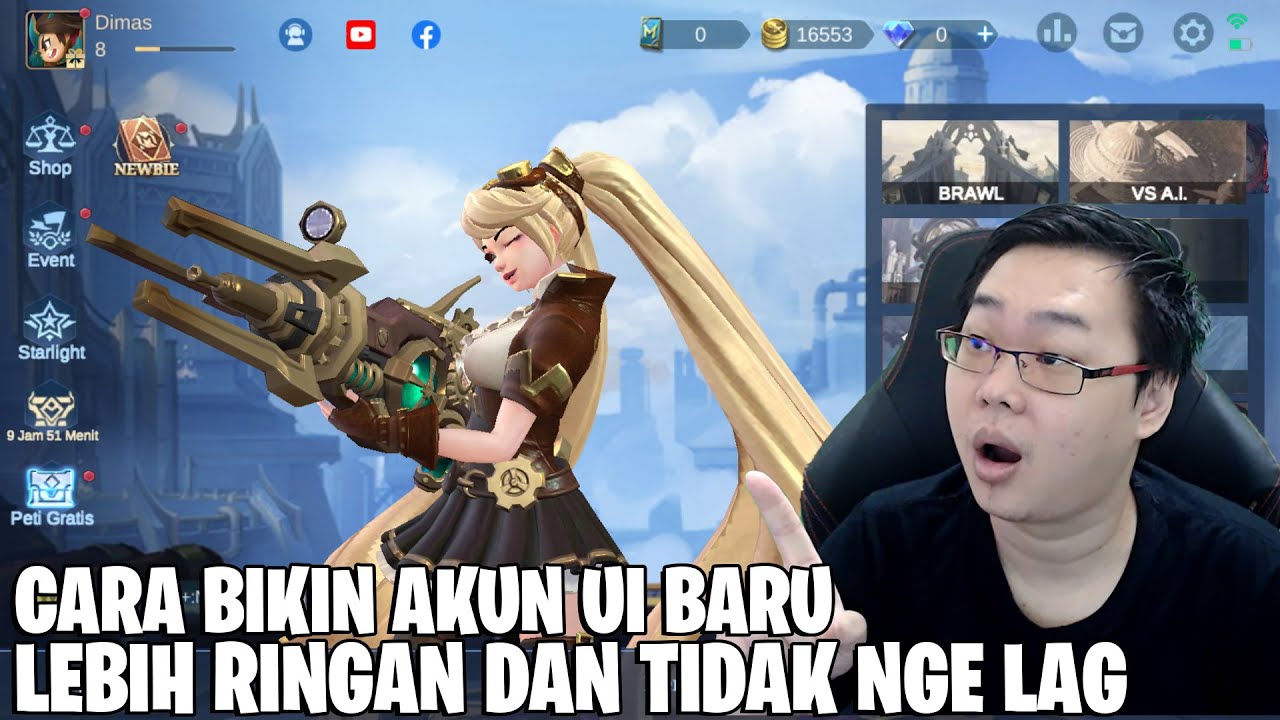 REVIEW TAMPILAN UI BARU MOBILE LEGENDS & TUTORIAL BIKIN AKUN UI BARU ...