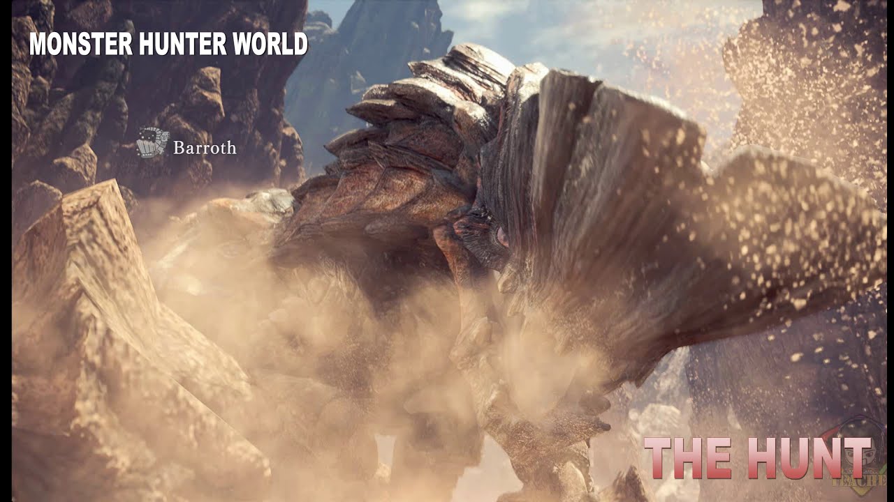 Monster Hunter World Hunt the Barroth - YouTube