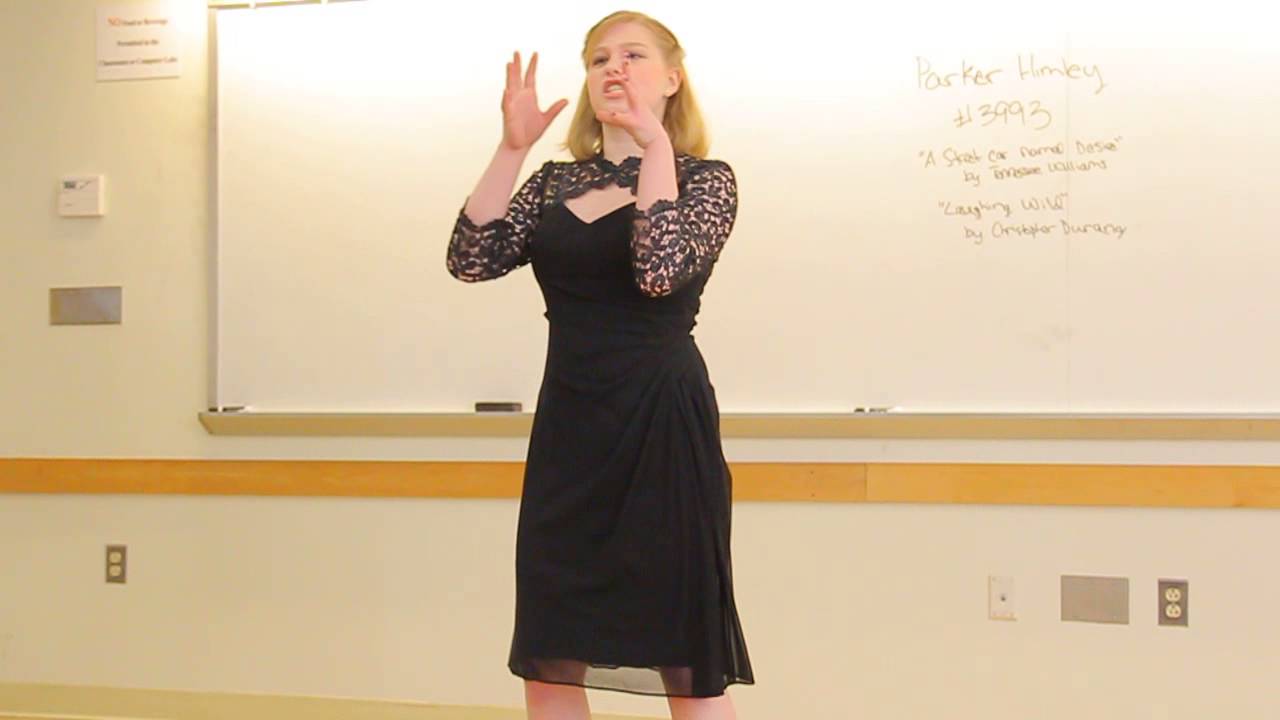 Contrasting Monologues 2014 Thespian NJ State Festival - YouTube