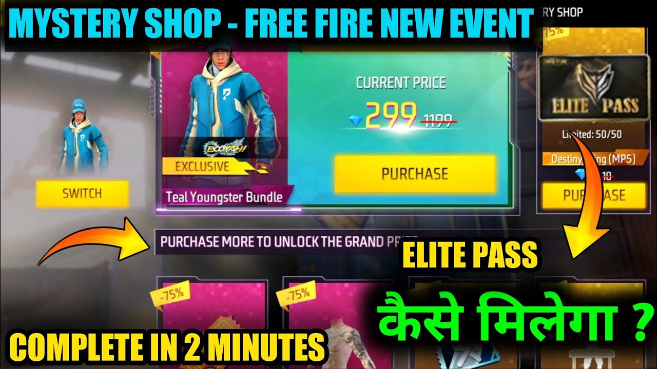 HOW TO COMPLETE MYSTRY SHOP NEW EVENT FREE FIRE TODAY |FREE FIRE NEW ...