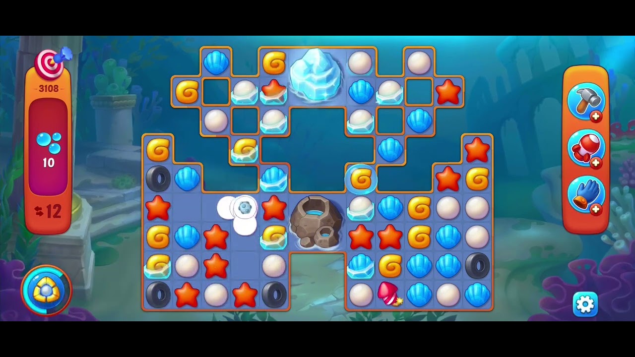 Fishdom gameplay level 3108 fail - YouTube