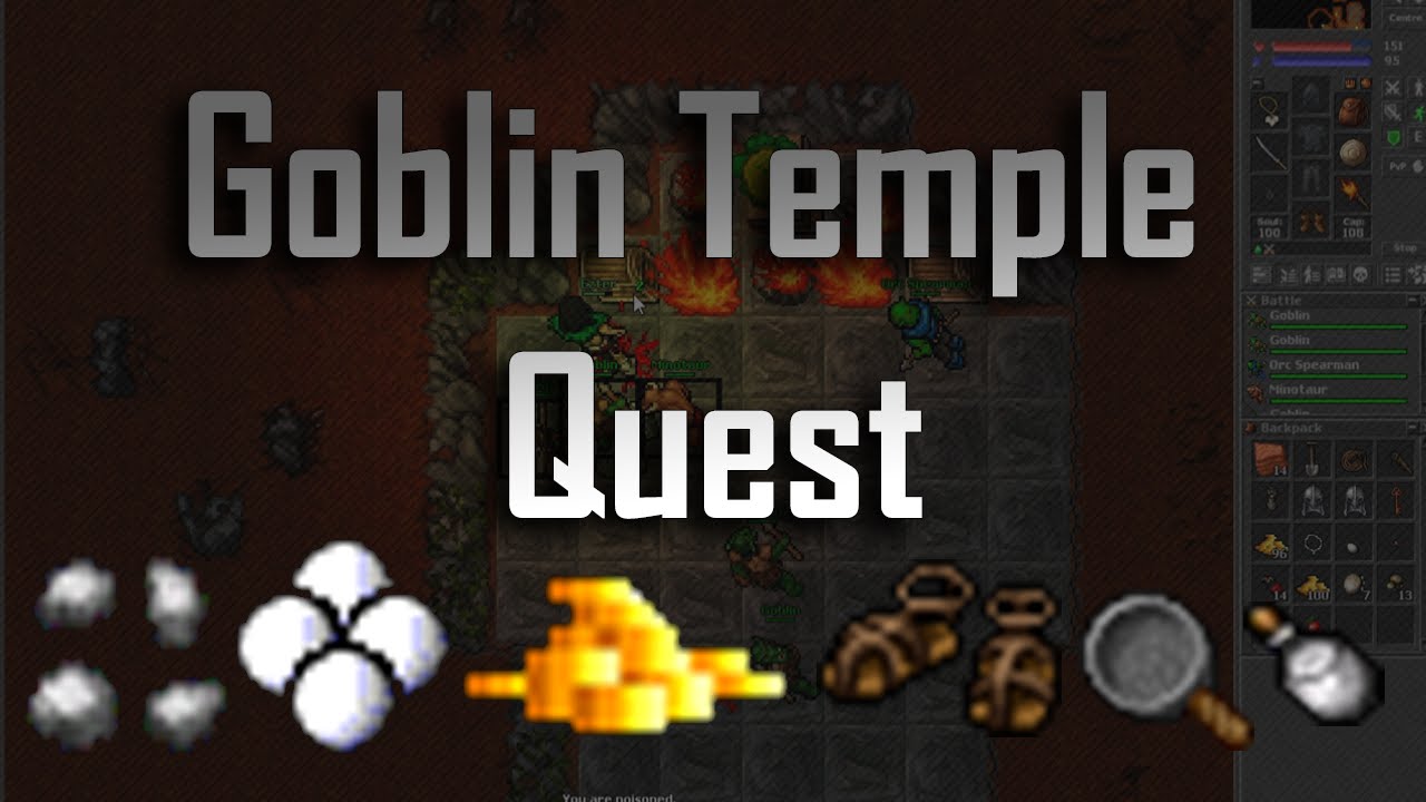 Tibia - Goblin Temple Quest [Rookgaard] - YouTube