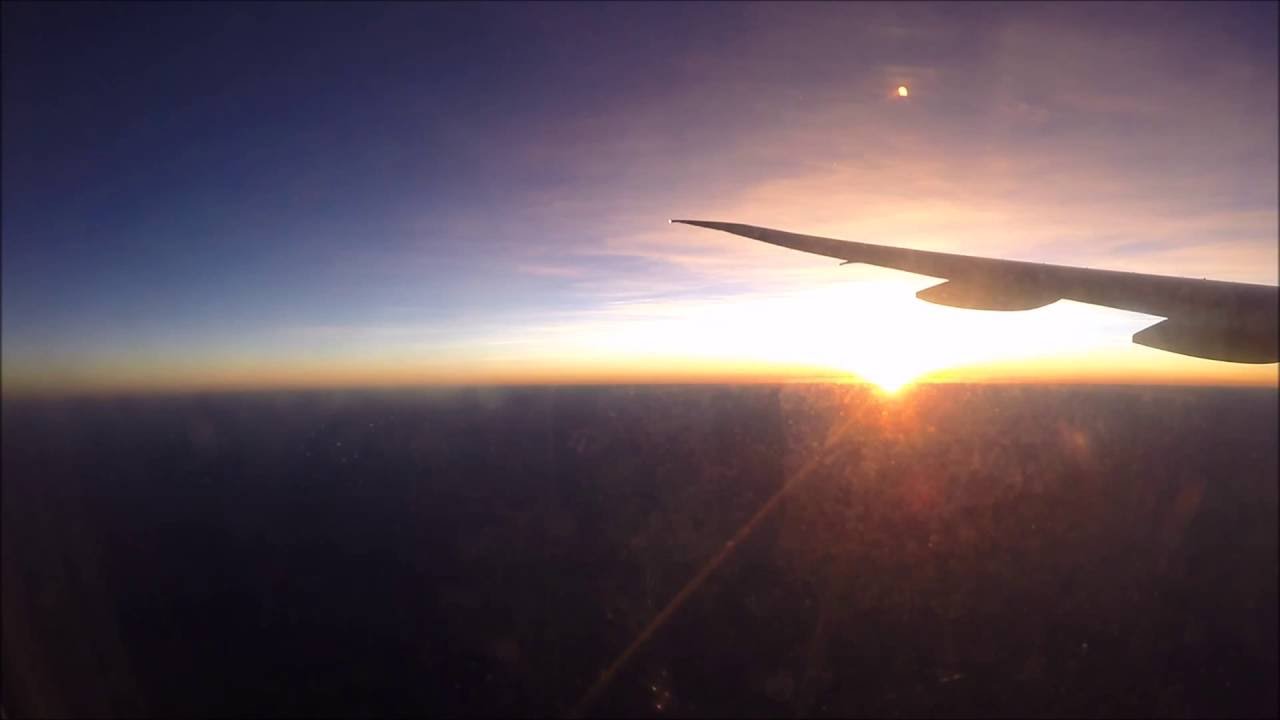 Emirates Boeing 777-300ER fantastic takeoff and sunset! - YouTube