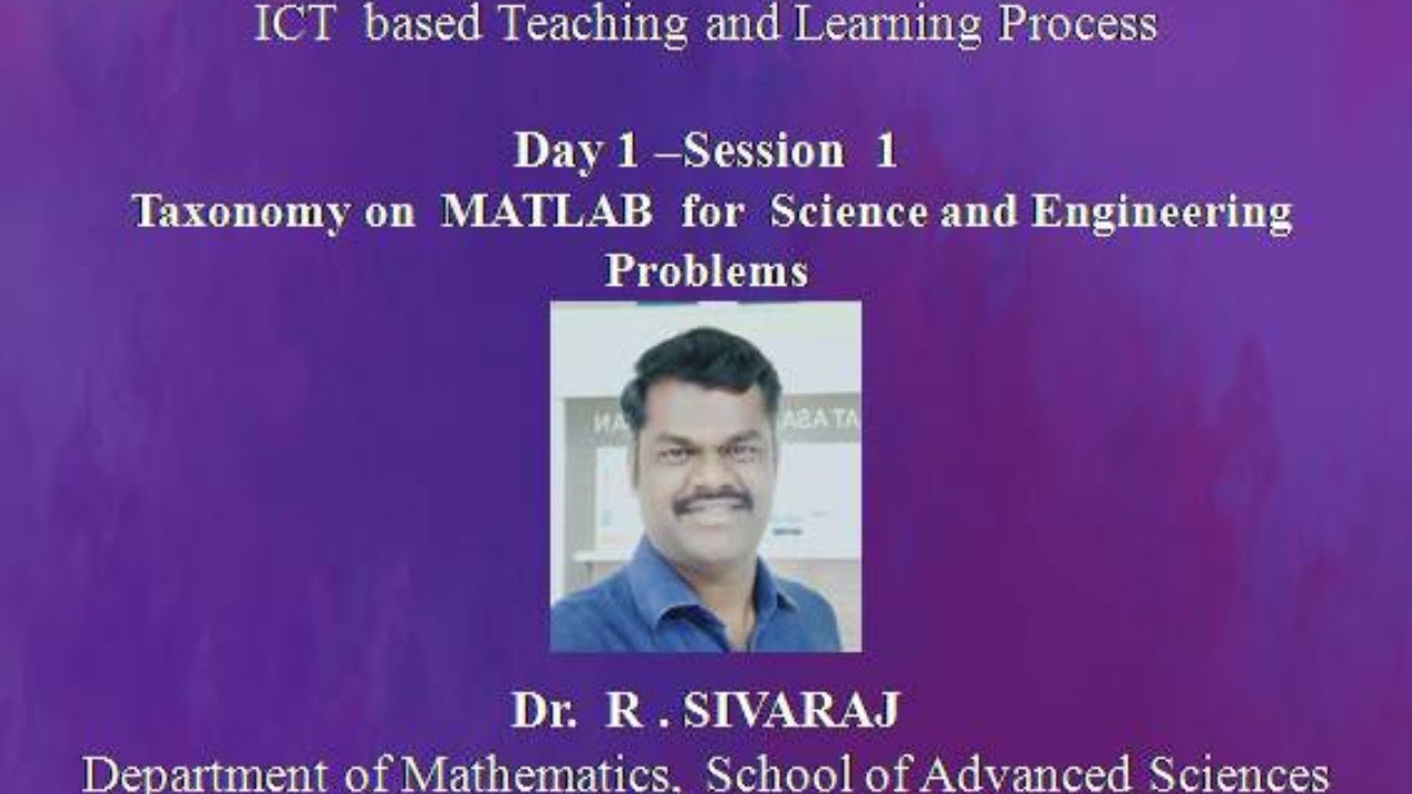 Taxonomy on MATLAB for Science and Engineering Problems - YouTube