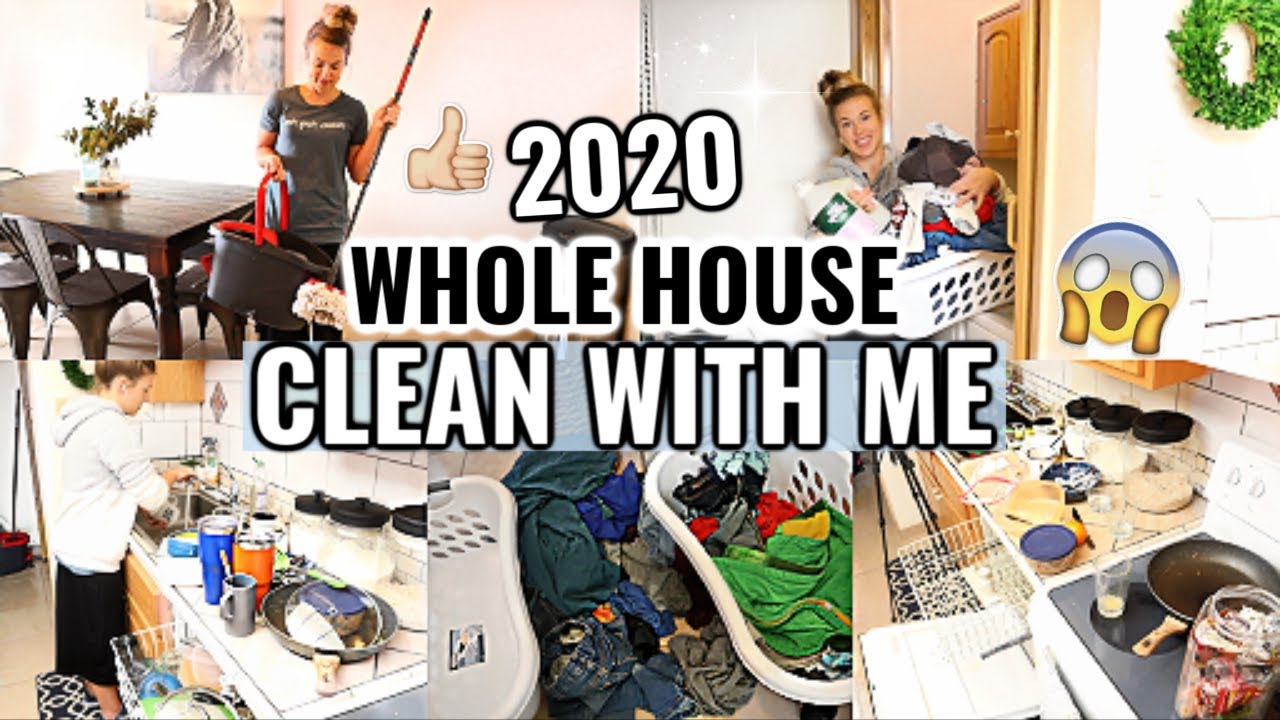 WHOLE HOUSE CLEAN WITH ME 2020 | EXTREME CLEANING MOTIVATION | ALL DAY ...
