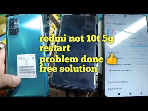 Redmi Not 10T 5G Restart Problem || Free Method Free Solution - YouTube