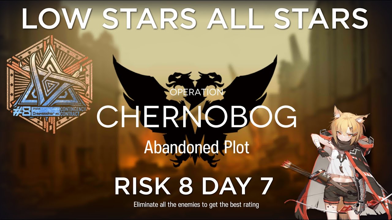 Arknights CC#8 Day 7 Abandoned Plot Risk 8 Guide Low Stars All Stars ...