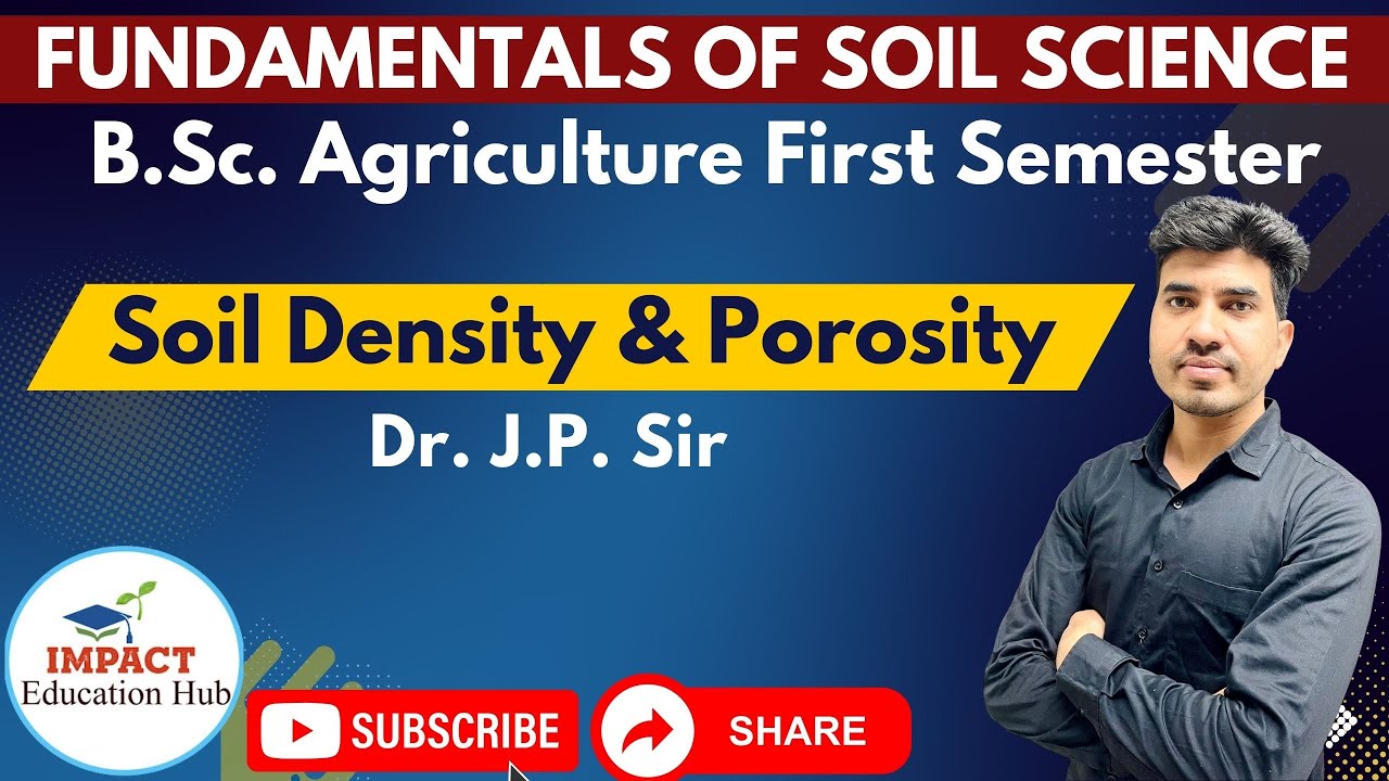 Fundamentals of Soil Science II Soil Density & Soil Porosity II - YouTube