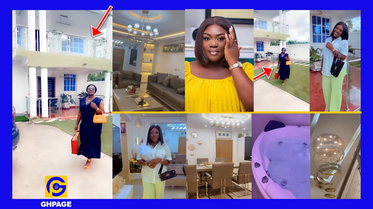 Emelia Brobbey builds new expensive Mansion from scratch;Full inside ...