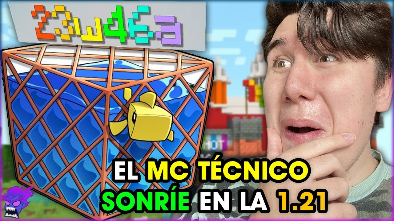 ¿PESCA AUTOMÁTICA EN MINECRAFT 1.21? Snapshot 23W46A (Chule reacciona a ...
