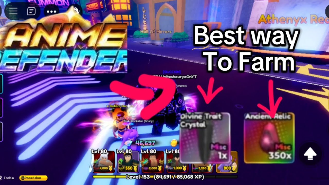 Best way to Get Divine trait crystal and Ancient relic in Anime ...