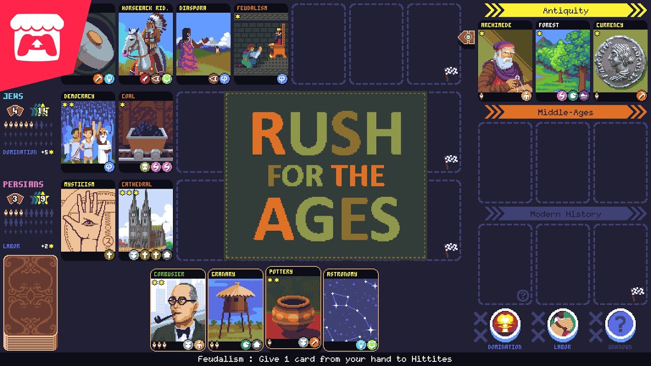 Rush for the Ages ⏳ - A quick civilizational card game about rushing ...