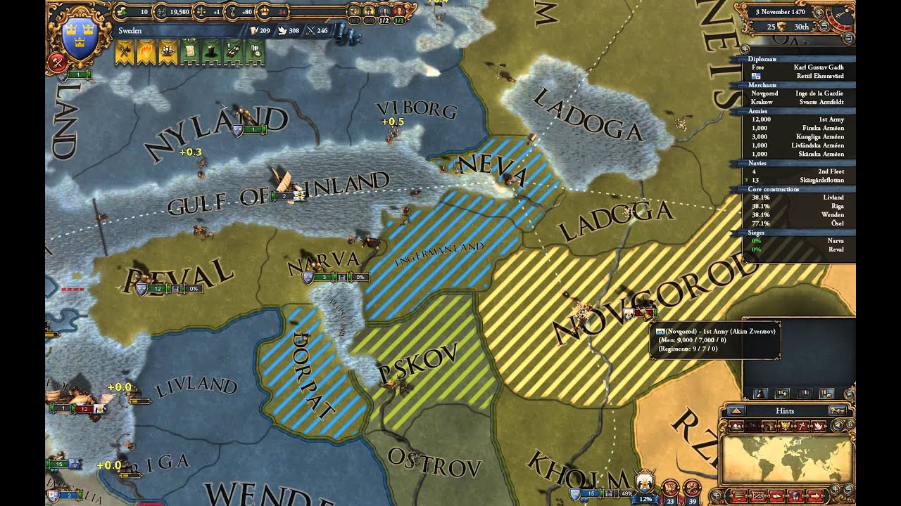 [4] Europa Universalis IV - Sweden (Trade power) - YouTube