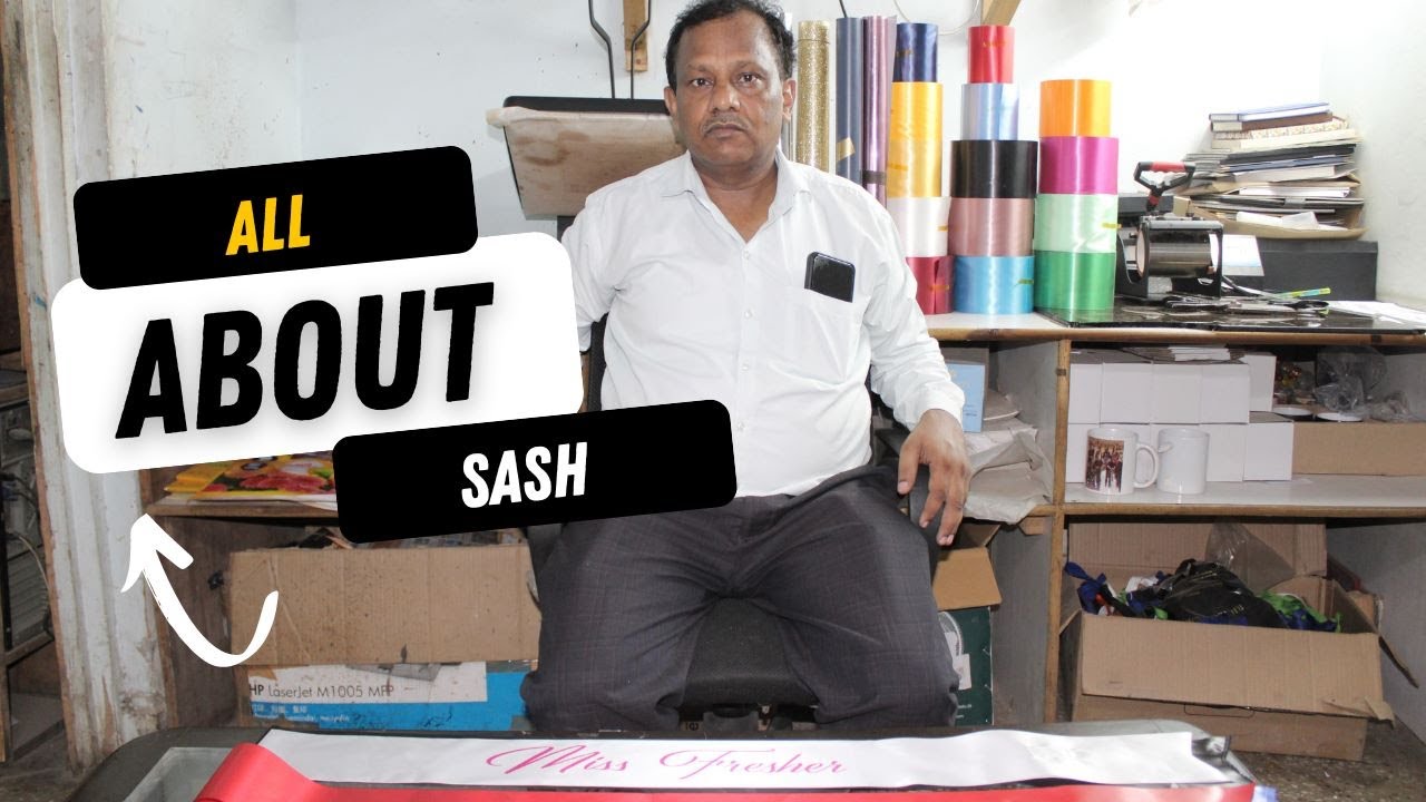 What is Sash? How to print Sash? Costing of Sash Printing | Shivani ...