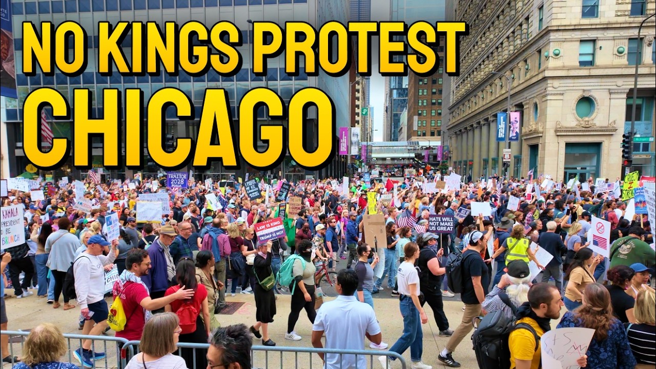 No Kings Protest in Chicago | Saturday, October 18, 2025 - YouTube
