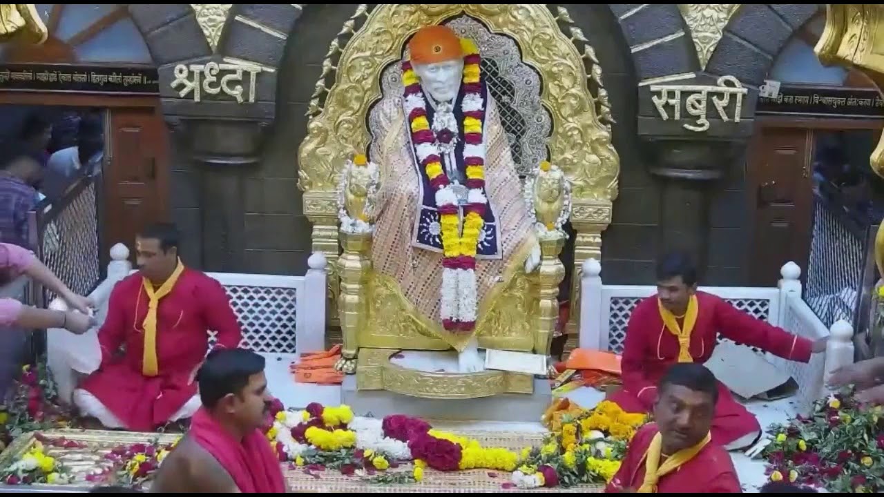 Shirdi Saibaba LIVE darshan from Samadhi Mandir, Shirdi. Saturday, 16th ...