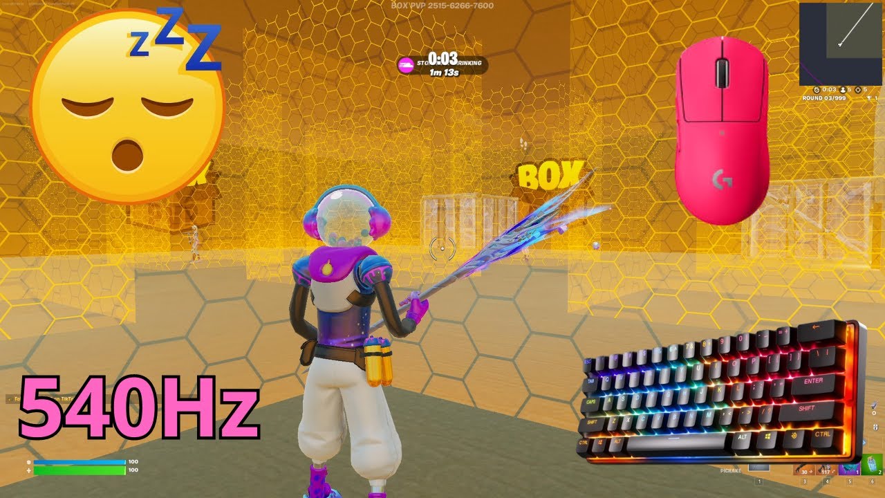 ASMR Fortnite Chill🌟(540HZ - 0 PING) 😴 Box Fight Zone Wars 📦 Steel ...