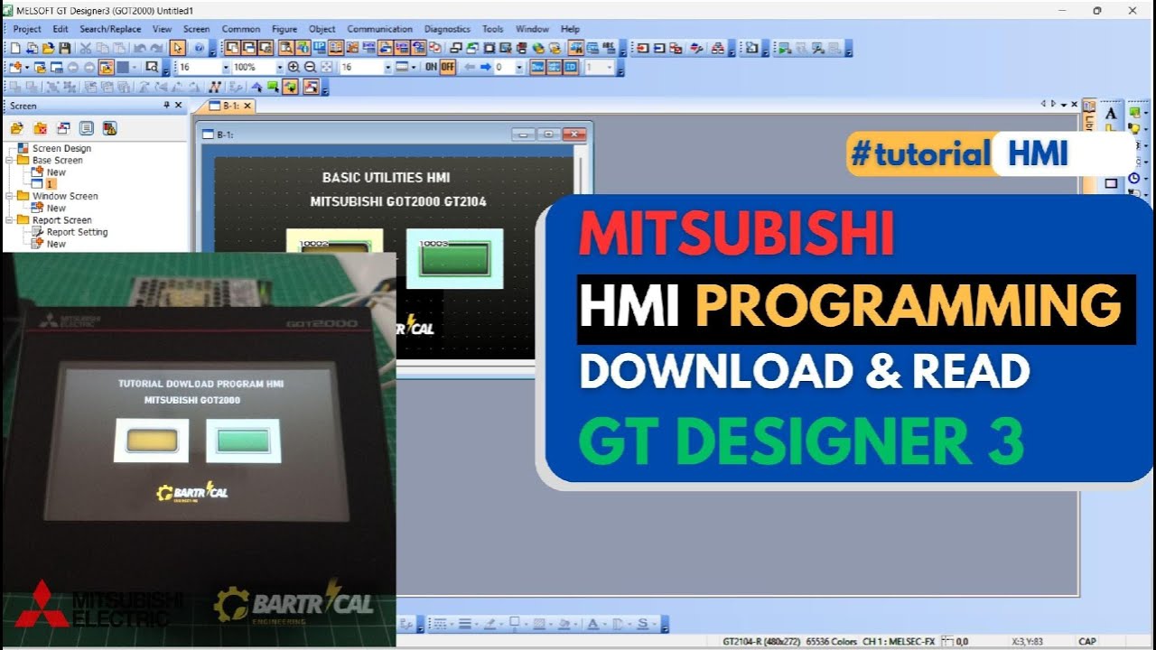 BACKUP PROGRAM, READ PROGRAM, DOWNLOAD PROGRAM HMI MITSUBISHI - YouTube
