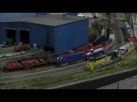 [HD] Model Train Layouts at the Amherst Belt Big E Train Show: 1/24/15 ...