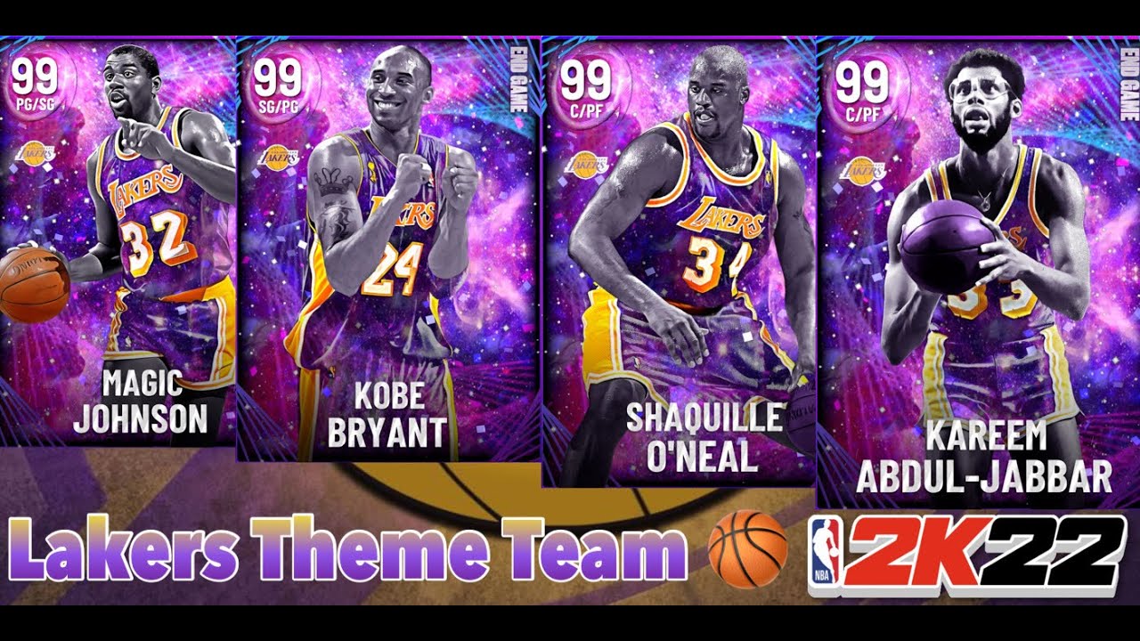 LOS ANGELES LAKERS THEME TEAM NBA 2K22 MYTEAM!!! - YouTube