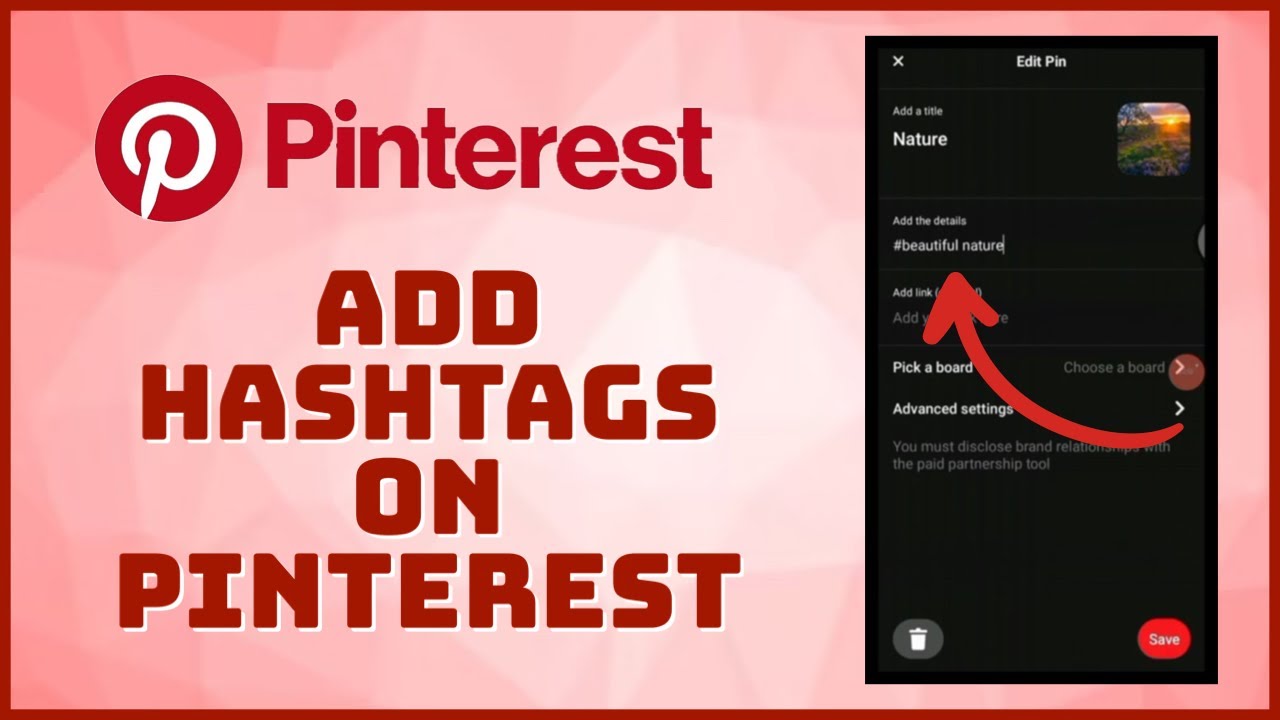 How to Add Hashtags on Pinterest 2024 (QUICK & EASY!) | Insert ...