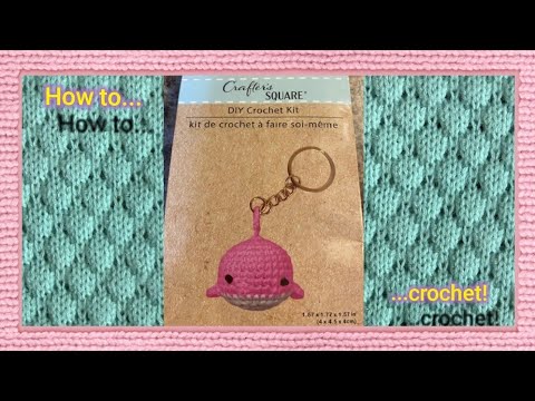 Dollar Tree | Crafter's Square | DIY Crochet Kit | Pink Whale ...