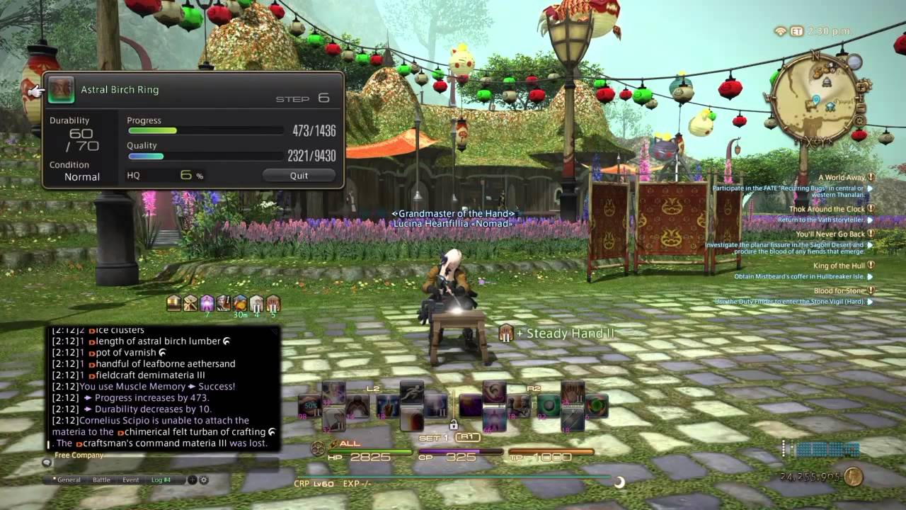FFXIV Level 60 2 star crafting rotation - YouTube