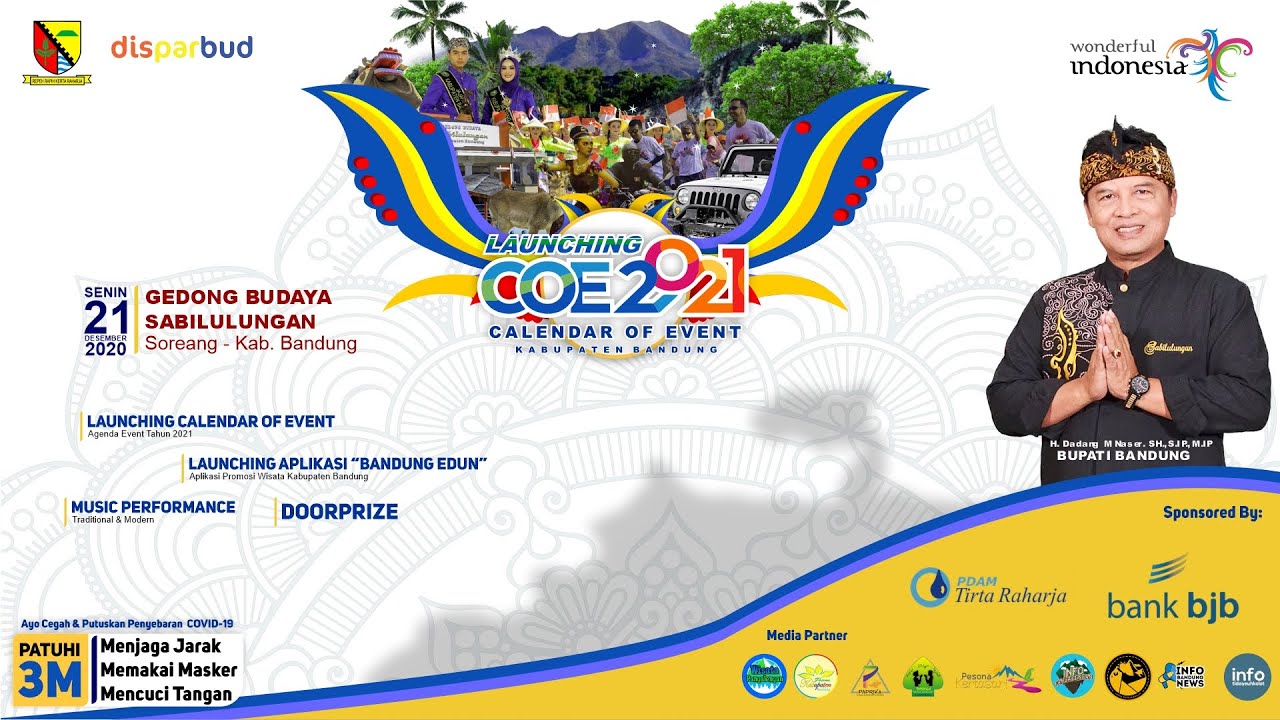 LAUNCHING CALENDAR OF EVENT 2021 KABUPATEN BANDUNG - YouTube