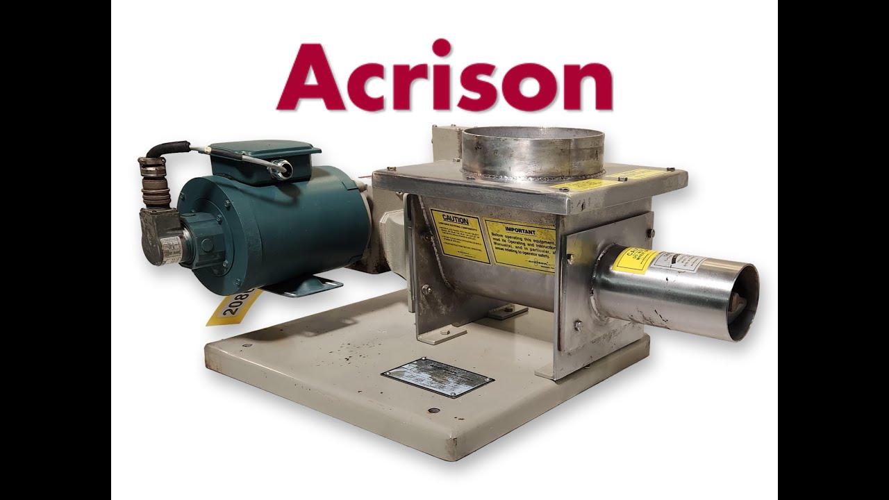 Used 4" Acrison Stainless Steel Volumetric Screw Feeder - 101-K - YouTube