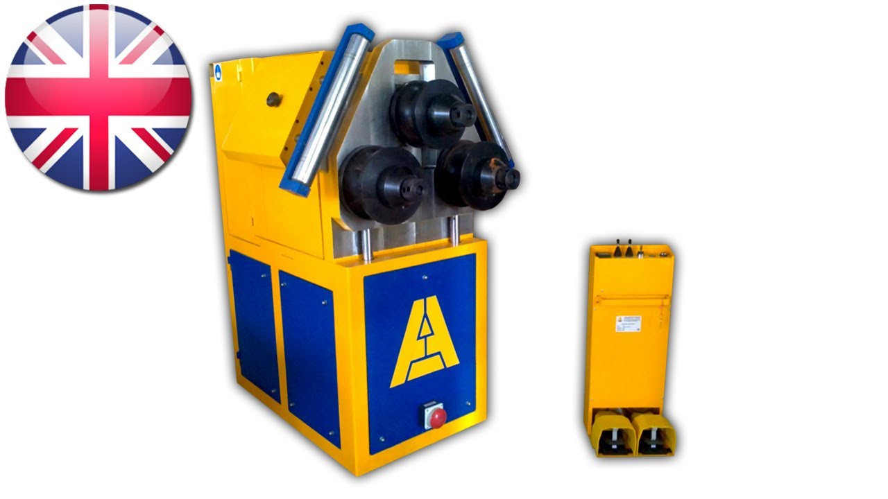 [E90] Hydraulic 3 Roller Bending Machine (Tube/Pipe) - YouTube