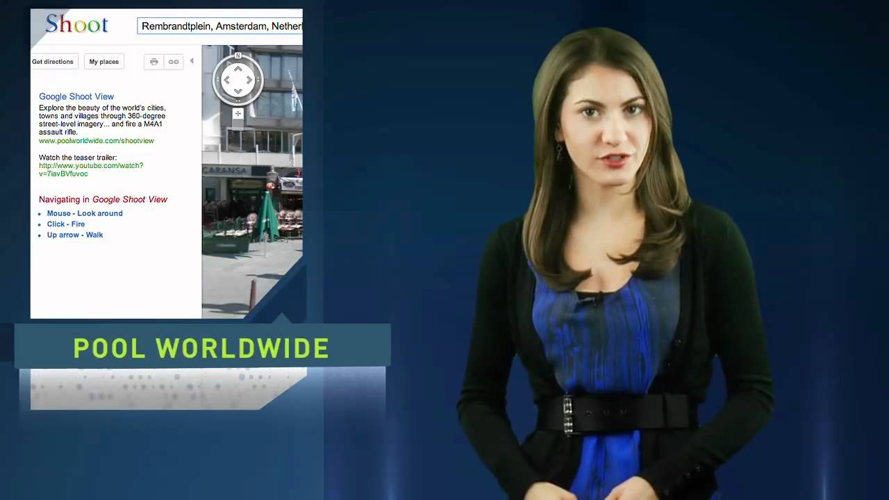 First Person Shooter Created from Google Street View - YouTube