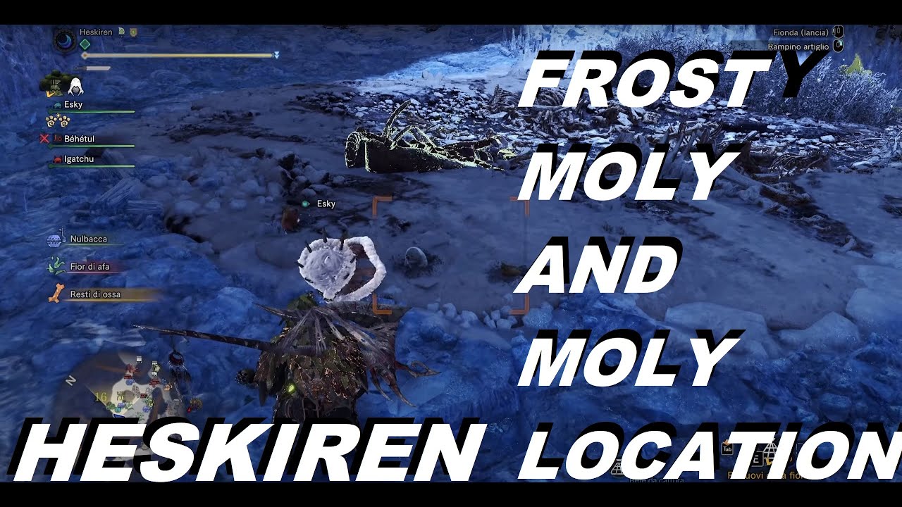 MHW Iceborne - #150 - Rare Pet Location "Ice Moly and Moly" Location ...