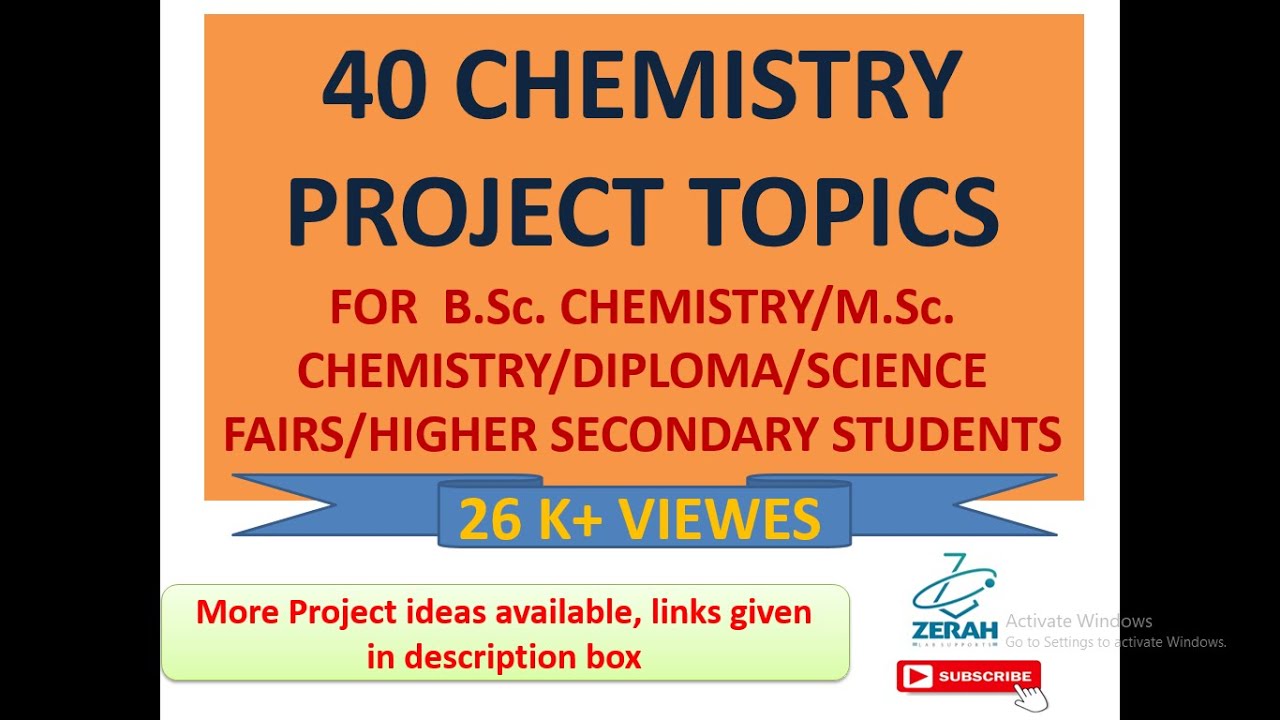 40 CHEMISTRY PROJECT TOPICS FOR STUDENTS FOR PROCEDURE AND MORE HELP 40-chemistry-project-topics-for-students-for-procedure-and-more-help