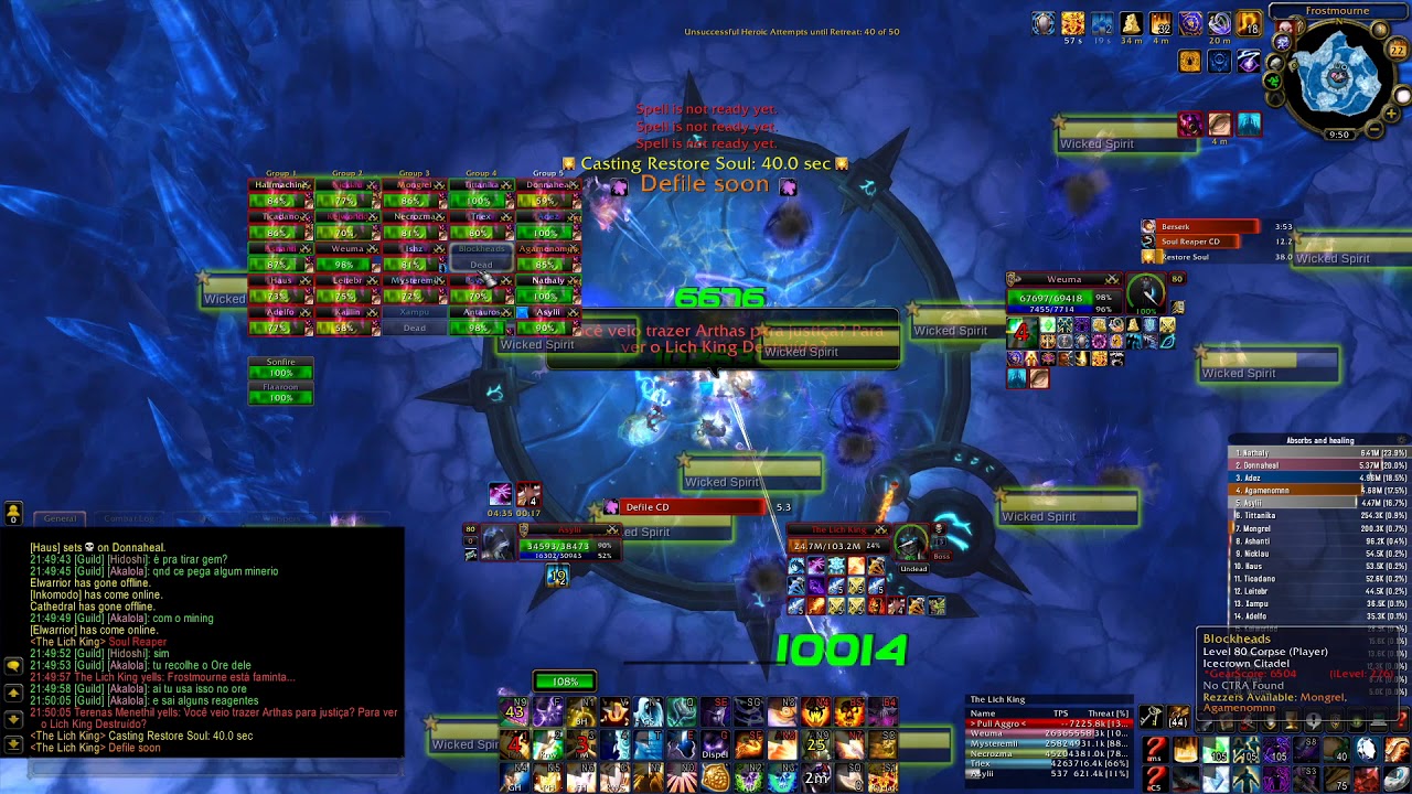 Icecrown Citadel - Lich King 25 Heroic - Holy Priest PoV - YouTube