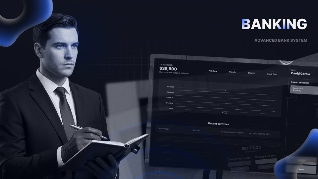 Banking System | FiveM Script [ESX/QBOX/QB] - YouTube