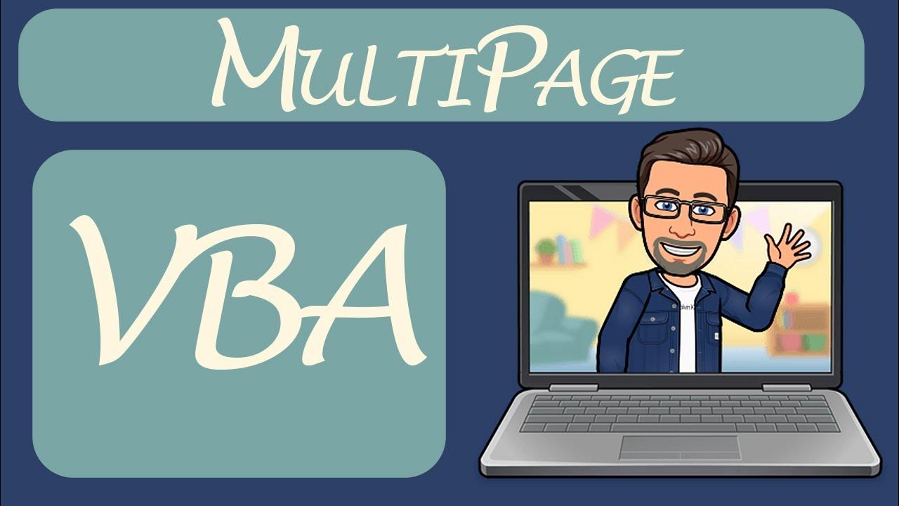 VBA Programming a Multipage - YouTube