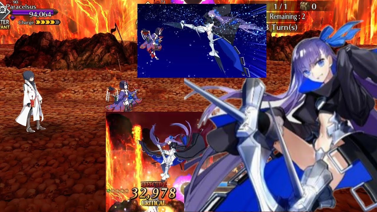 [FGO] Meltryllis 4T Solo Shuten and Paracelsus Heian-Kyo - YouTube