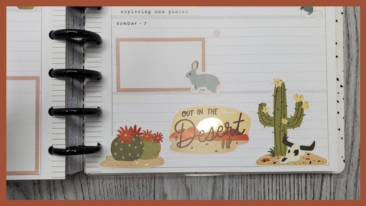 Plan With Me | Recollections: Out In The Desert | Classic Horizontal ...