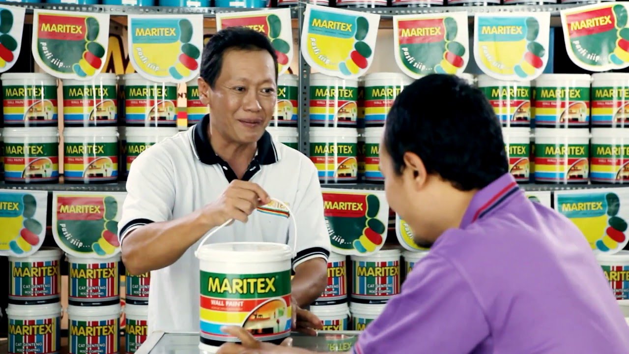 Hiyoto - Produk - Cat Tembok / Genteng / Kayu & Besi MARITEX - YouTube